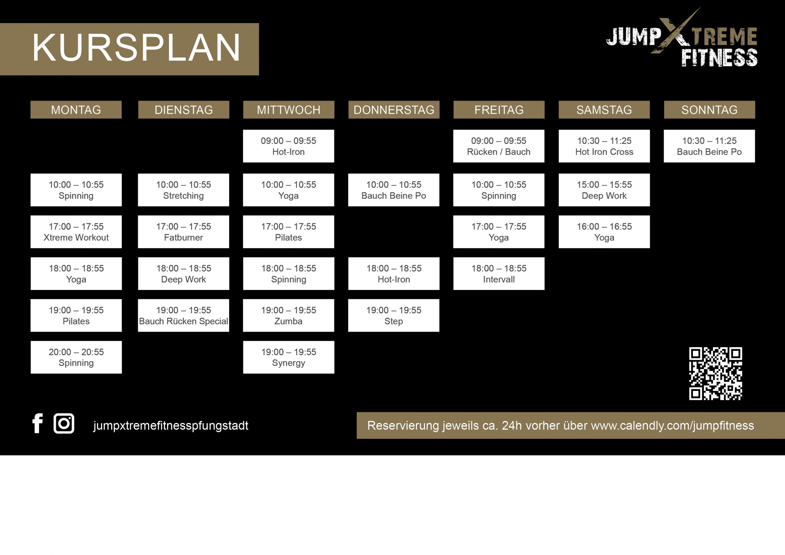 Kursplan - Jump Xtreme Fitness